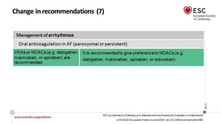 2019 ESC Guidelines on Diabetes and Cardiovascular Disease | PPTX