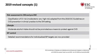 2019 ESC Guidelines on Diabetes and Cardiovascular Disease | PPTX