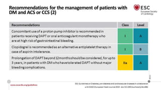 2019 ESC Guidelines on Diabetes and Cardiovascular Disease | PPTX