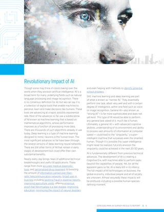 2019 ARTIFICIAL INTELLIGENCE SURVEY | PDF