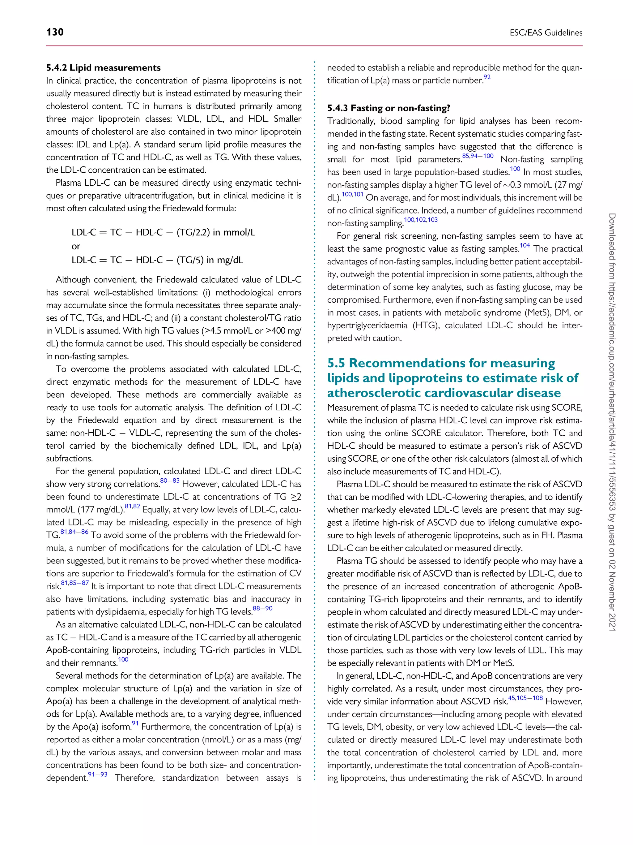 2019 ESCEAS (Dyslipidaemias) Guidelines for the management of ...