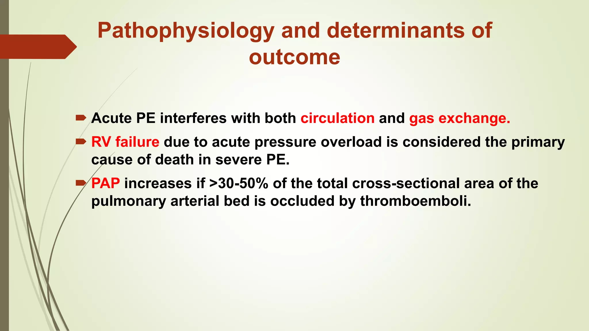2019 ESC guidelines for pulmonary embolism | PPTX