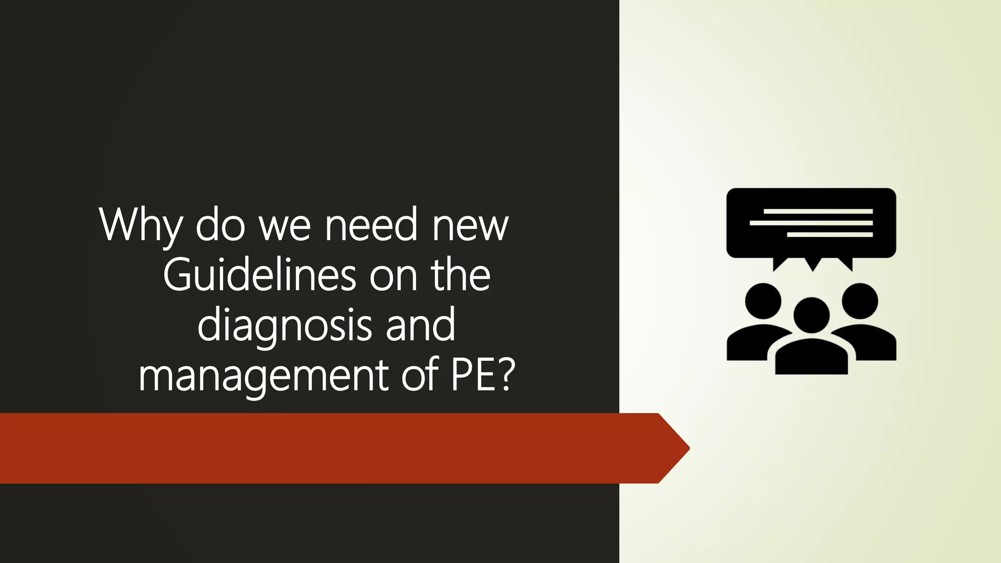 2019 ESC guidelines for pulmonary embolism | PPTX