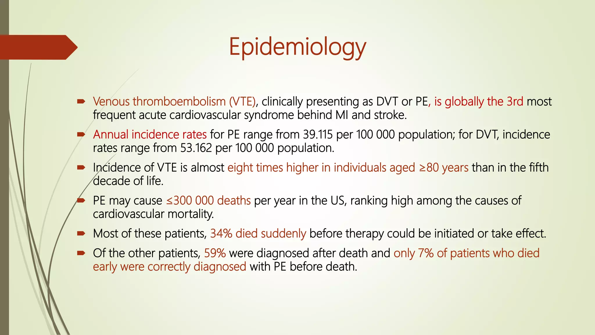 2019 ESC guidelines for pulmonary embolism | PPTX