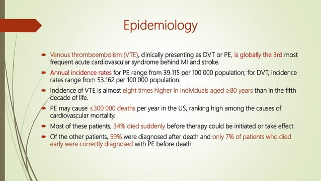 2019 ESC guidelines for pulmonary embolism | PPTX | Heart and ...