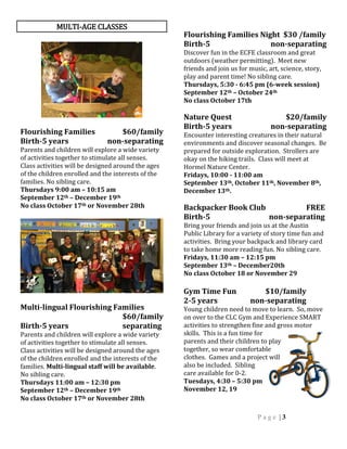 2019 ECFE Fall Brochure | PDF