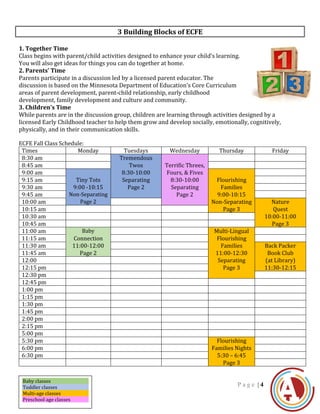 2019 ECFE Fall Brochure | PDF