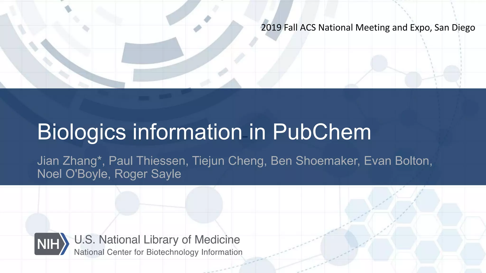 Biologics information in PubChem | PPT