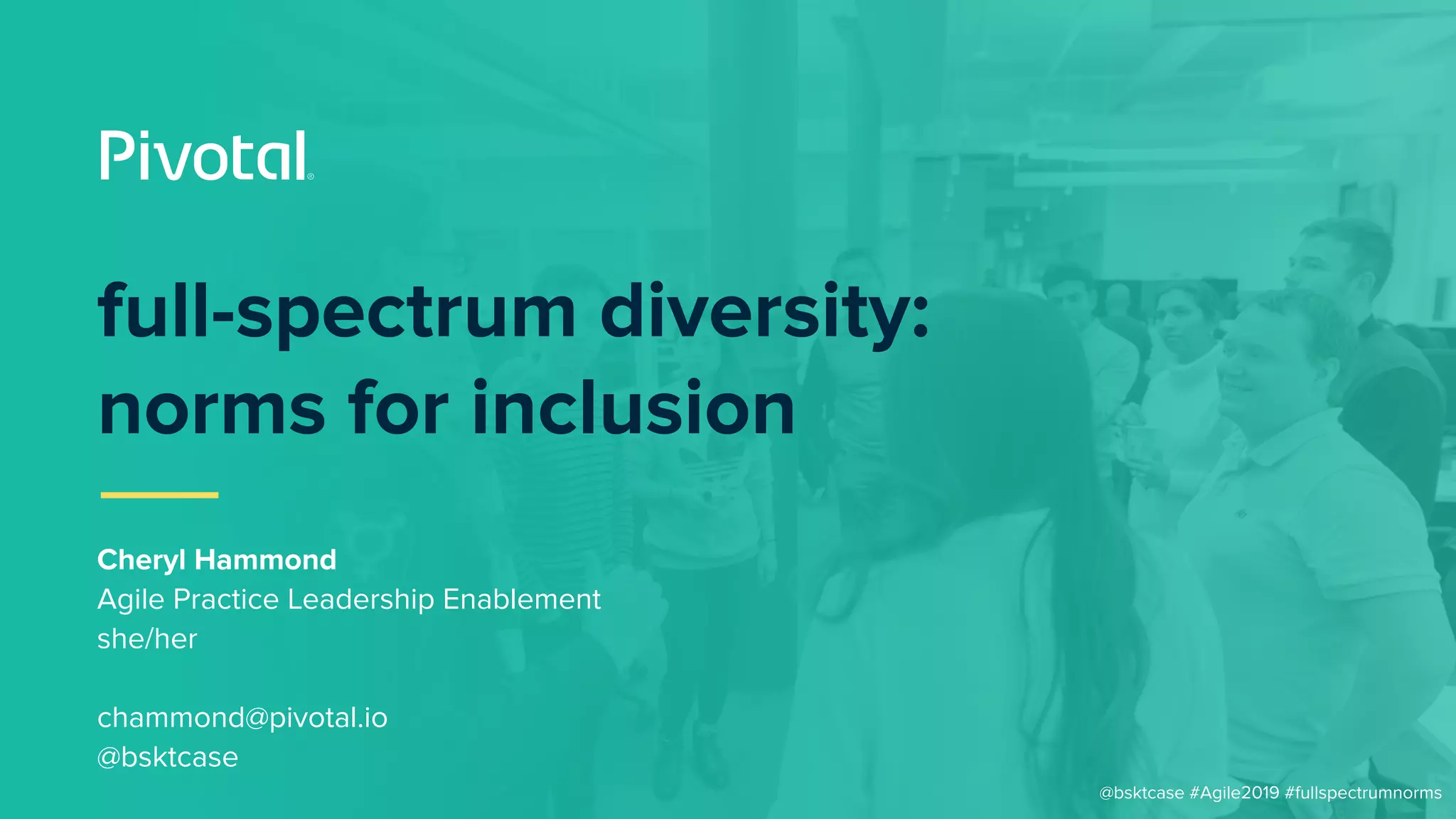 2019 Full-spectrum diversity: norms for inclusion and intersectionality ...