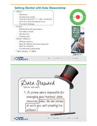 DataEd Slides: Getting Started with Data Stewardship | PDF