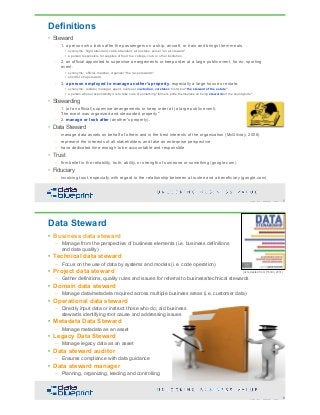 DataEd Slides: Getting Started with Data Stewardship | PDF