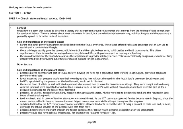 Higher History exam (paper 1 and paper 2) - 2019 (marking instructions ...