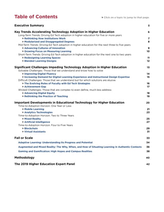 EDUCAUSE Horizon Report | 2019 Higher Education Edition | PDF