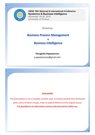 Business Process Management and Business Intelligence | PDF