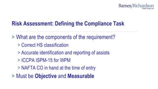 Importer Compliance Risk Assessment | PPTX