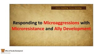 2019 Implicit Bias Microaggressions and Ally Development Konate ...
