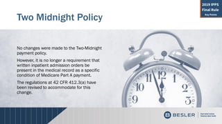2019 inpatient prospective payment system final rule key points | PPT