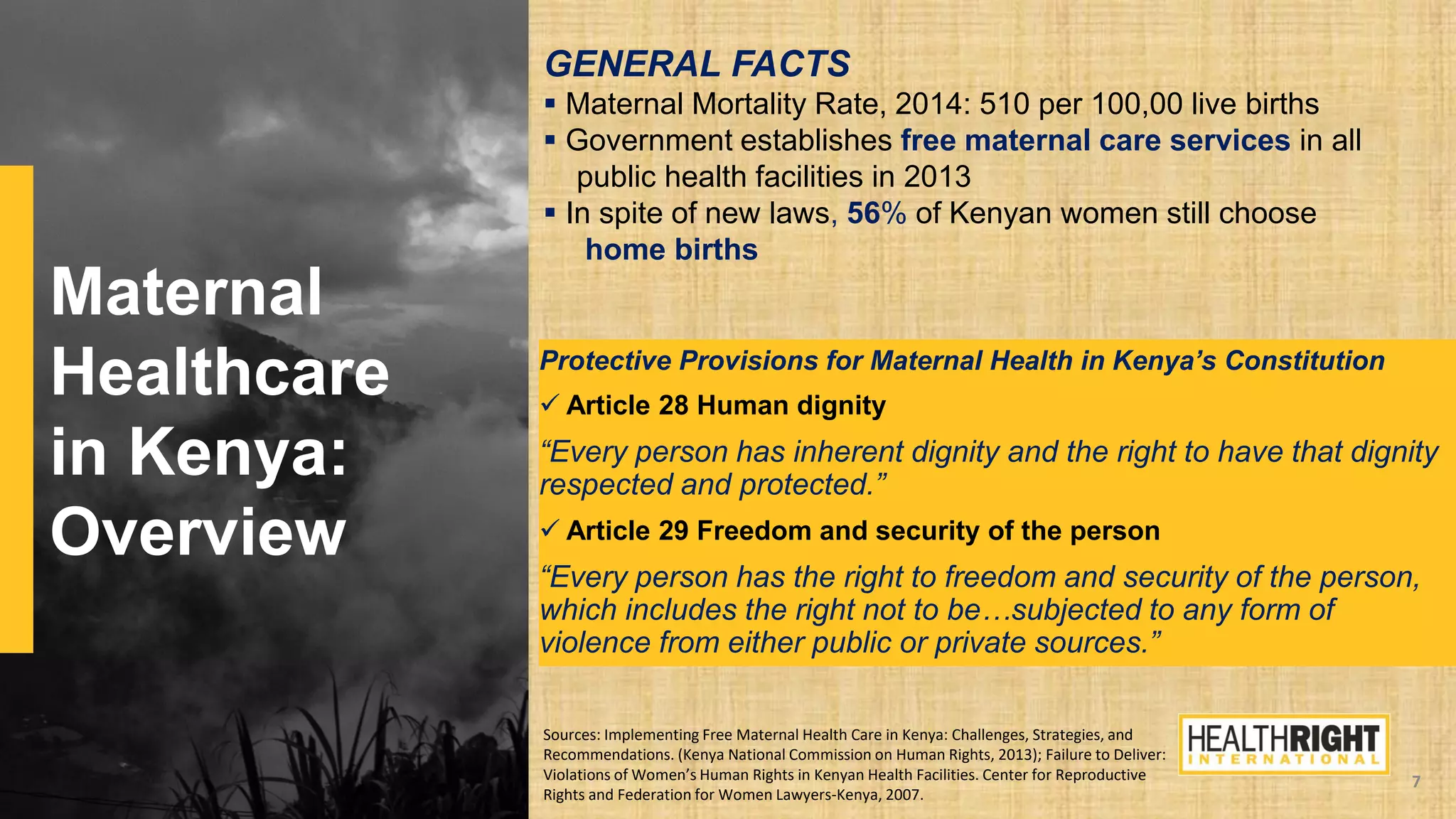 Respectful Maternity Care: Ensuring the Universal Rights of ...