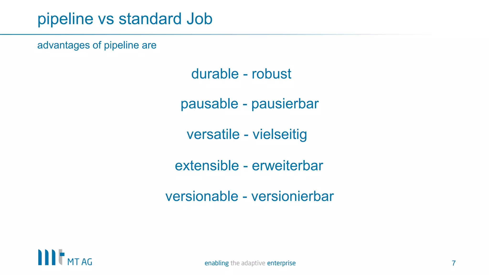 Jenkins Pipelines Advanced | PPT