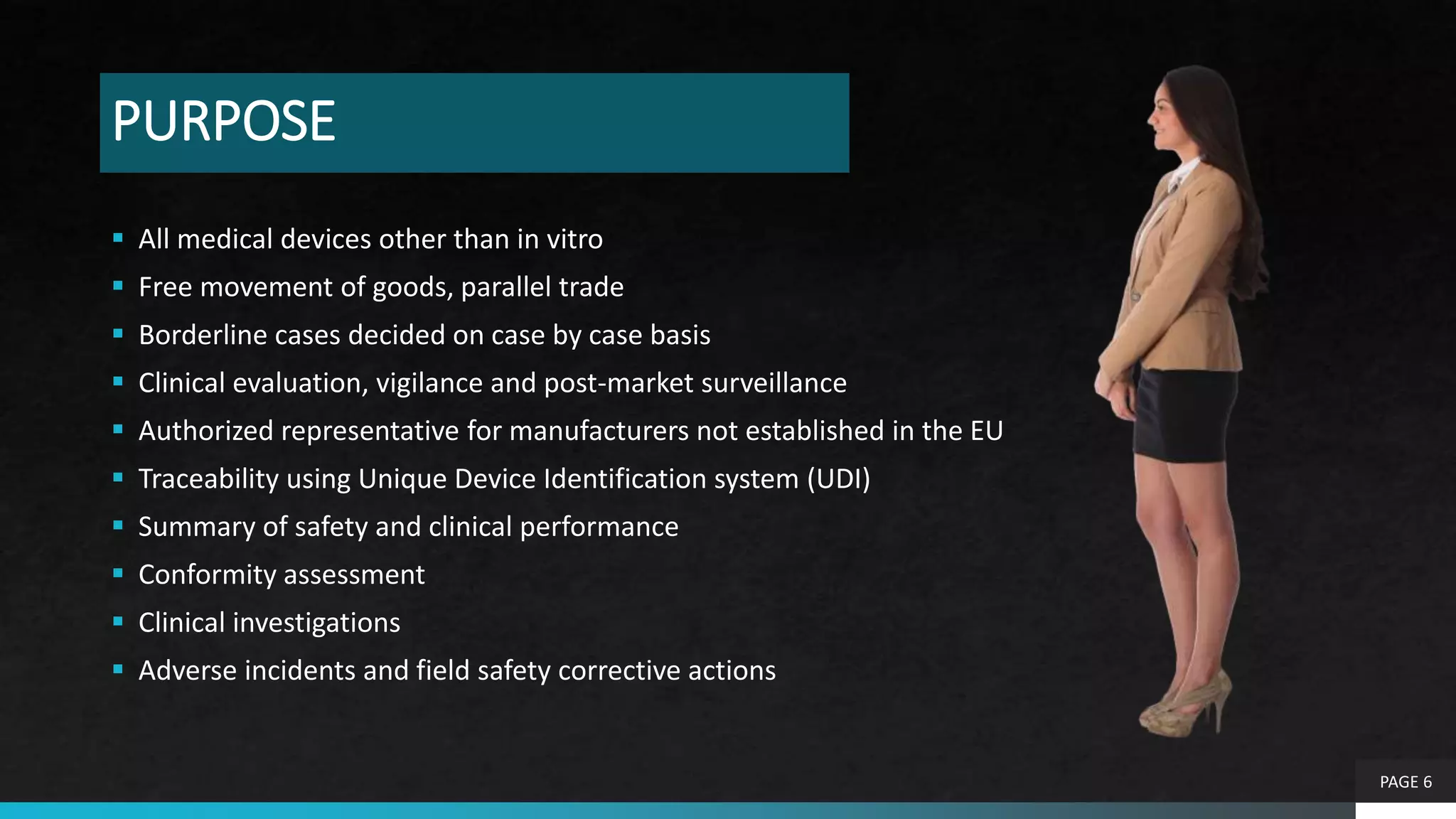 Medical Devices Regulation (MDR) 2017/745 - Part I Purpose, Scope ...