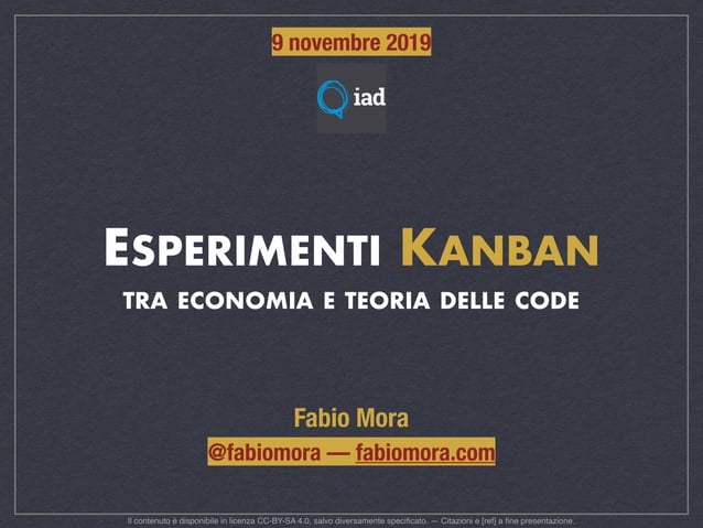 Esperimenti Kanban: tra economia e teoria delle code. | PPT