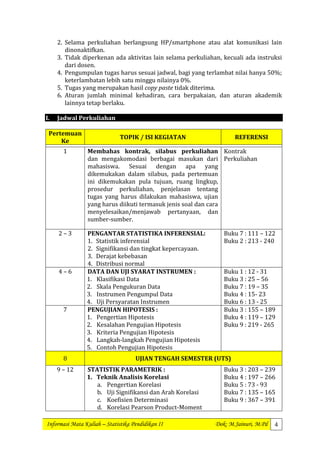 2019 kontrak statistik pendidikan II | PDF