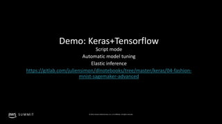Build, train and deploy Machine Learning models on Amazon SageMaker (May 2019) | PPT