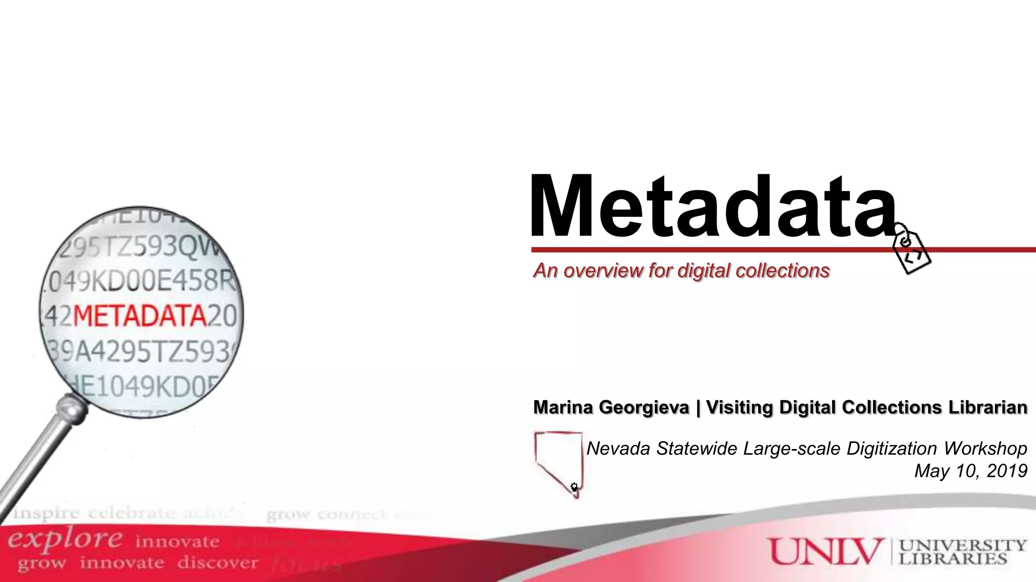 Metadata: An Overview for Digital Collections | PPT