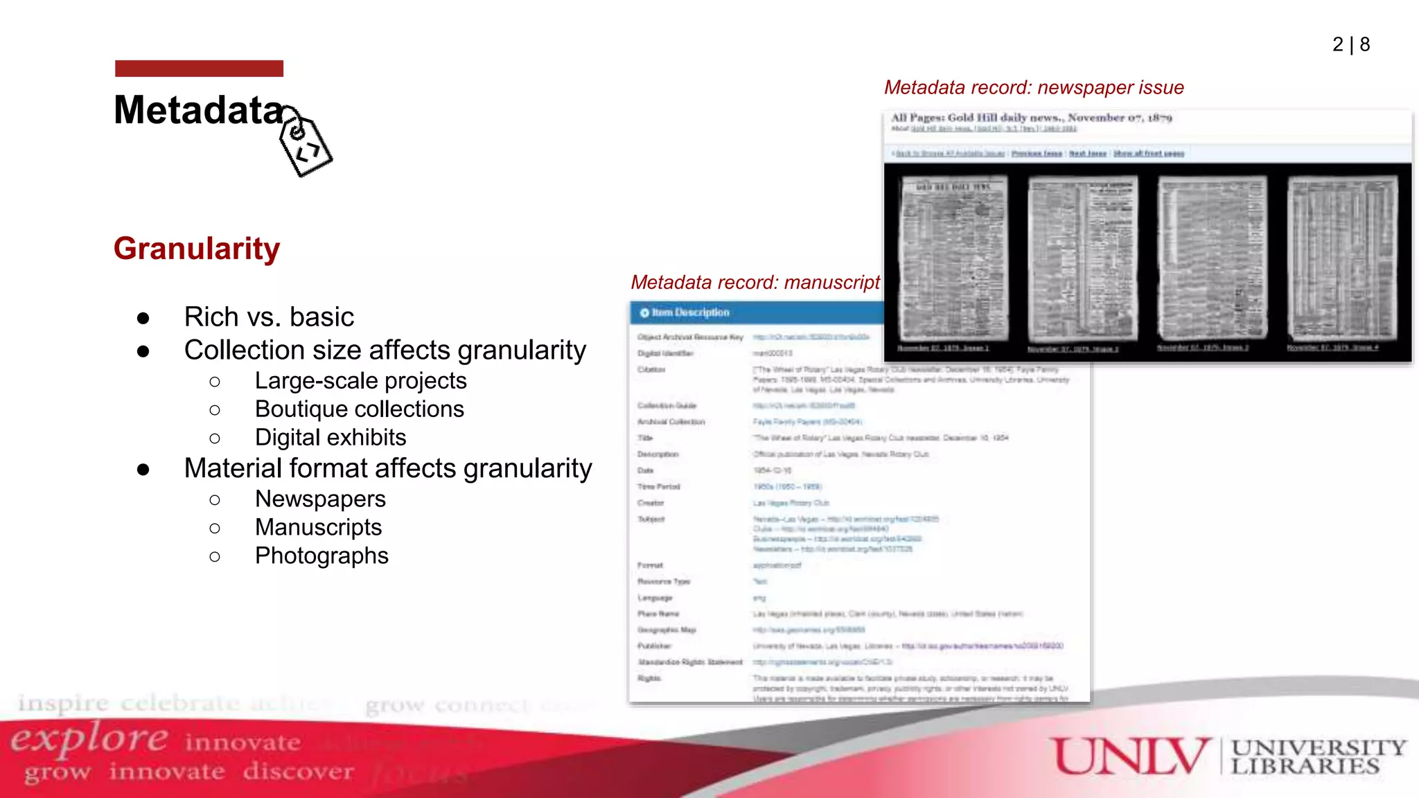 Metadata: An Overview for Digital Collections | PPT