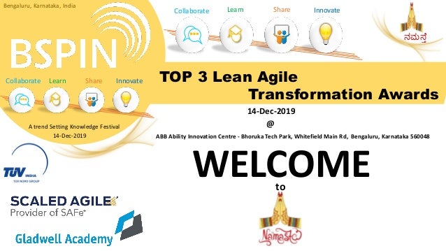 2019 Bspin Top3 Lean Agile Transformation Award Event Recap