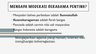 Islam, kebangsaan dan moderasi beragama dalam pendidikan | PDF