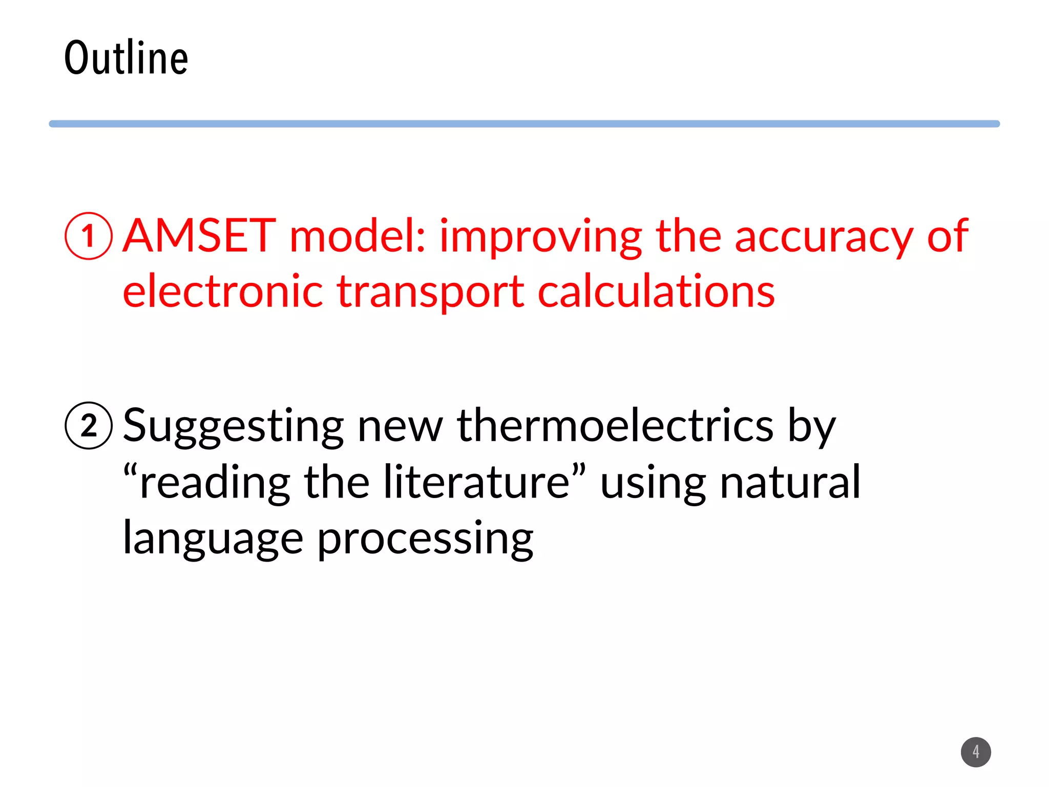 Combined Theory and Data-Driven Approaches to Thermoelectrics Materials ...