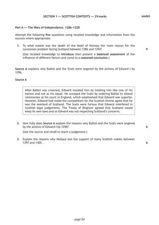 2019 National 5 History exam | PDF