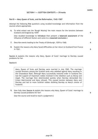 2019 National 5 History exam | PDF