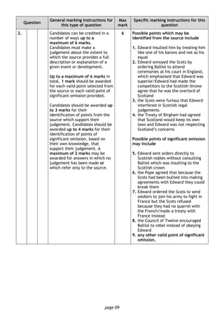 National 5 History exam - 2019 (marking instructions) | PDF
