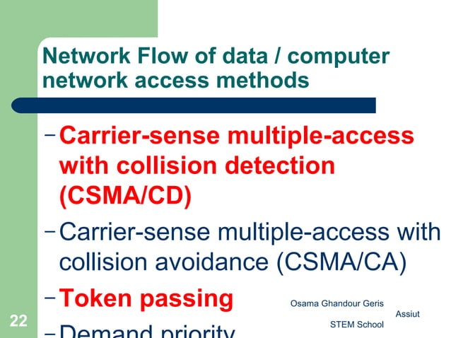 topological computer networks and access methods | PPT