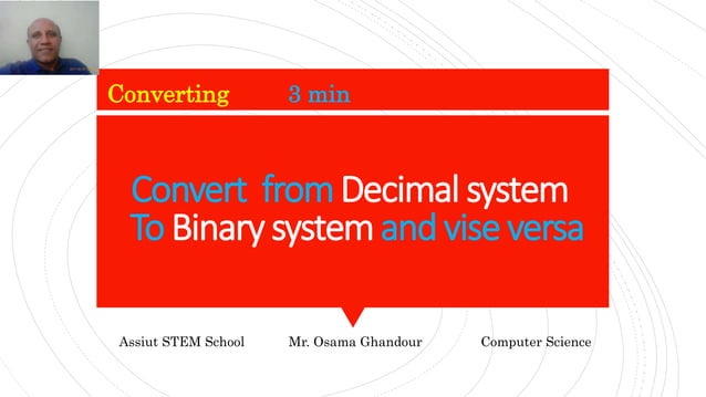 2019 numbering systems decimal binary octal hexadecimal | PPT
