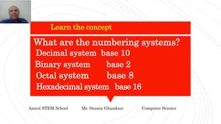 2019 numbering systems decimal binary octal hexadecimal | PPTX