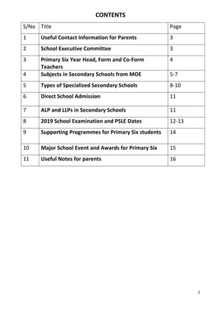 FPS 2019 Information Booklet for Parents of P6 pupils | PDF