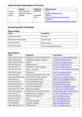 FPS 2019 Information Booklet for Parents of P6 pupils | PDF