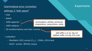 EMNLP 2019 parallel iterative edit models for local sequence transduction | PPT