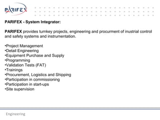 Engineering services : System integrator & automation solution | PPT