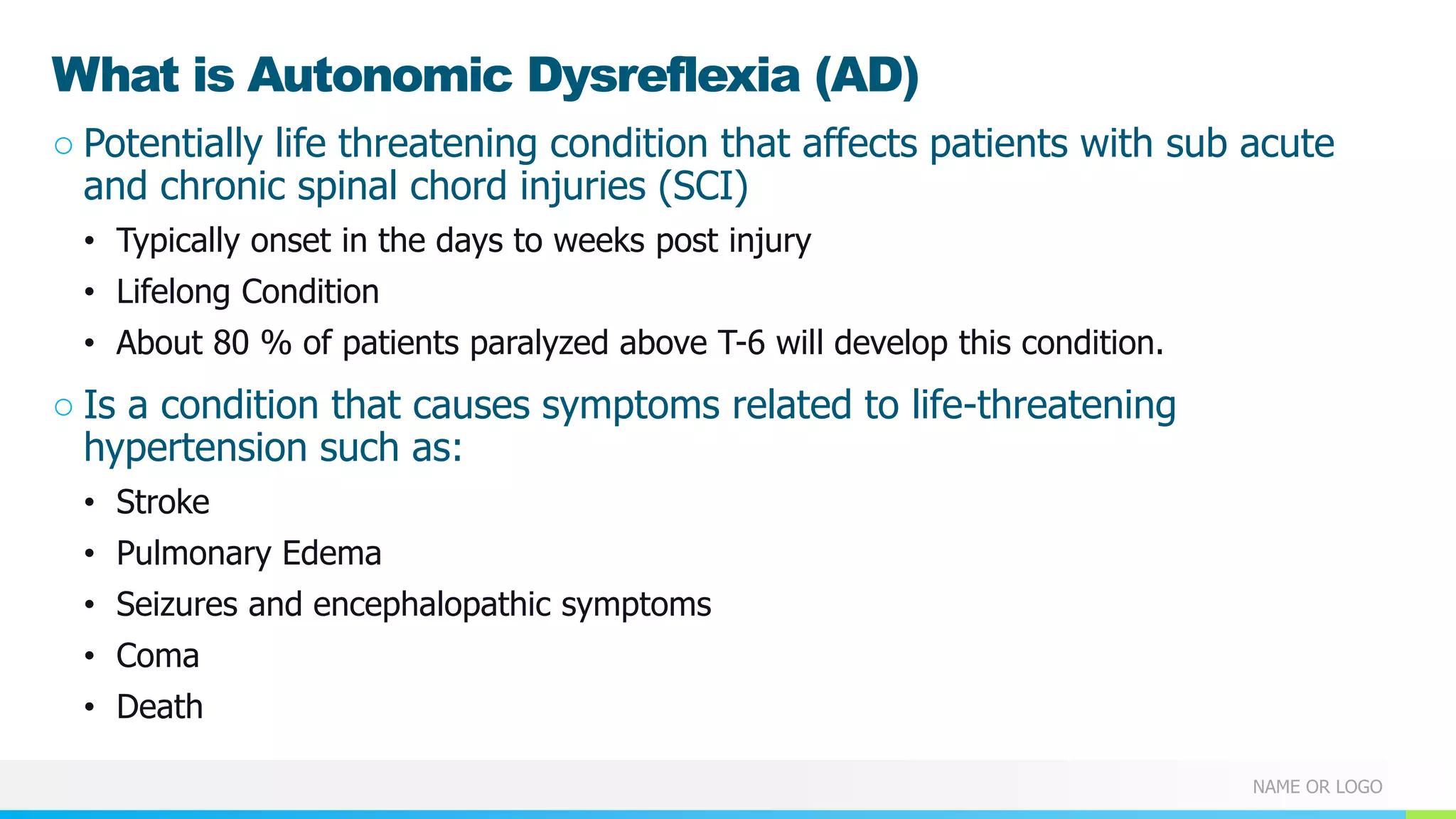 2019 autonomic dysreflexia | PPTX