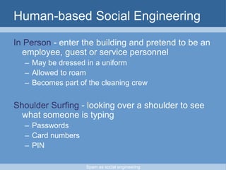 Spam as social engineering presentation. | PPT