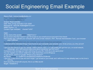 Spam as social engineering presentation. | PPT