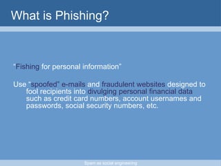 Spam as social engineering presentation. | PPT