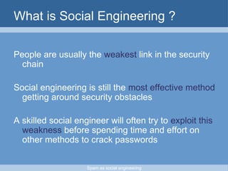 Spam as social engineering presentation. | PPT