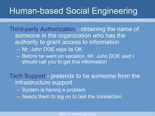 Spam as social engineering presentation. | PPT
