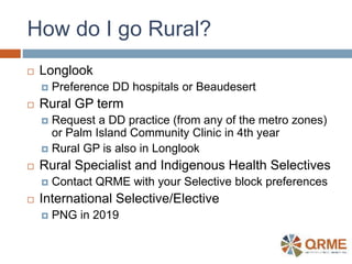 QRME Griffith University Rural Health Program | PPTX