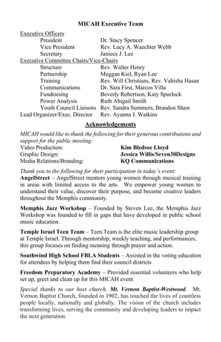 MICAH Public Meeting 2019 - Breaking Through | PDF